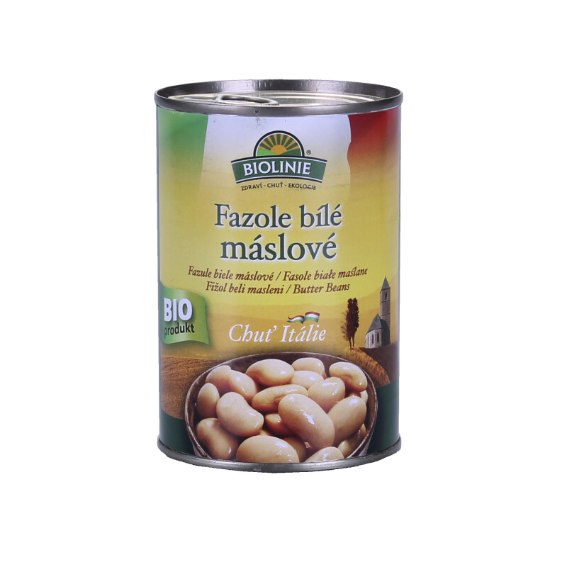 BIO Fazole bílé máslové sterilované 400 g | Sklizeno