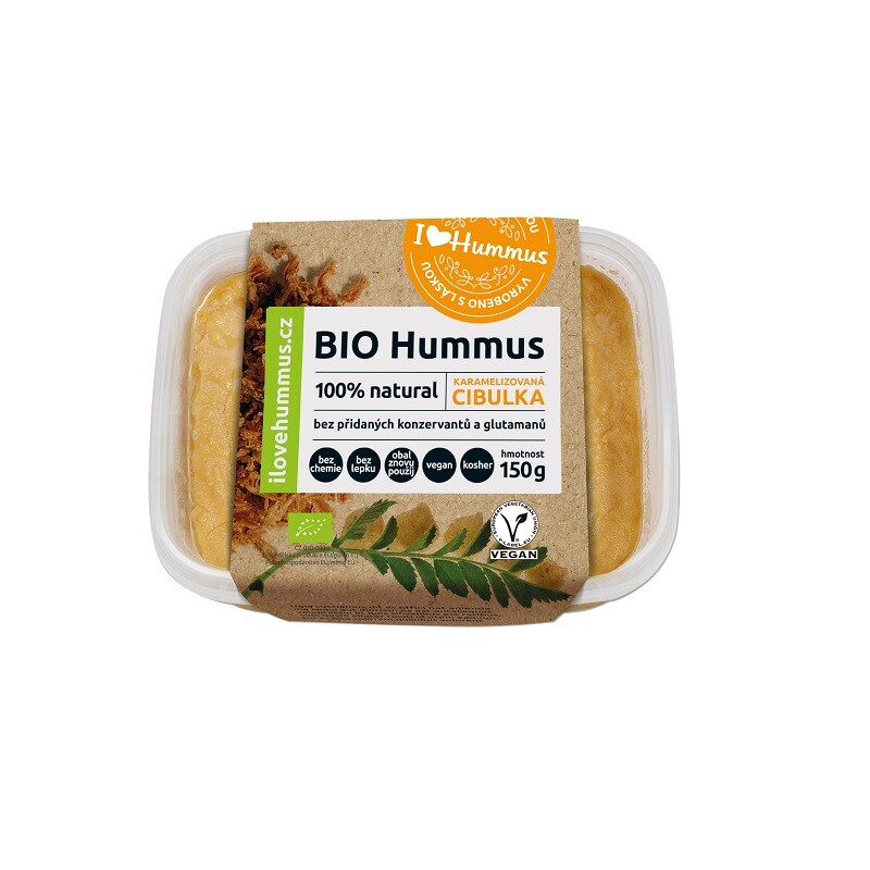 BIO Hummus karamelizovaná cibulka 150 g | Sklizeno