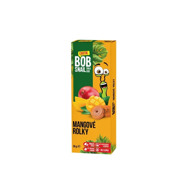 Ovocné rolky mango Snail Bob 30 g | Sklizeno