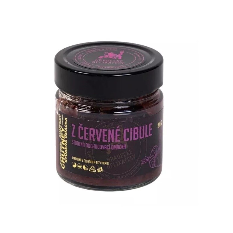 Čatní z červené cibule Hradecké delikatesy 190 g | Sklizeno
